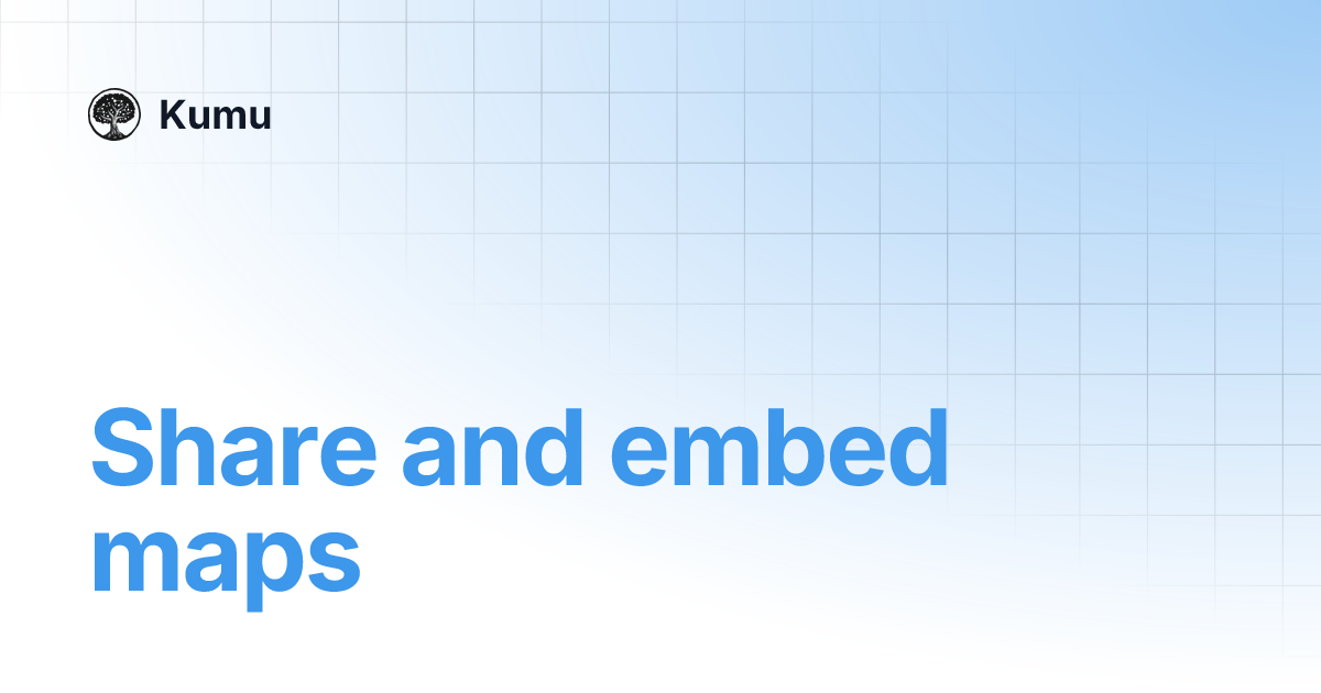 Share and embed maps | Kumu